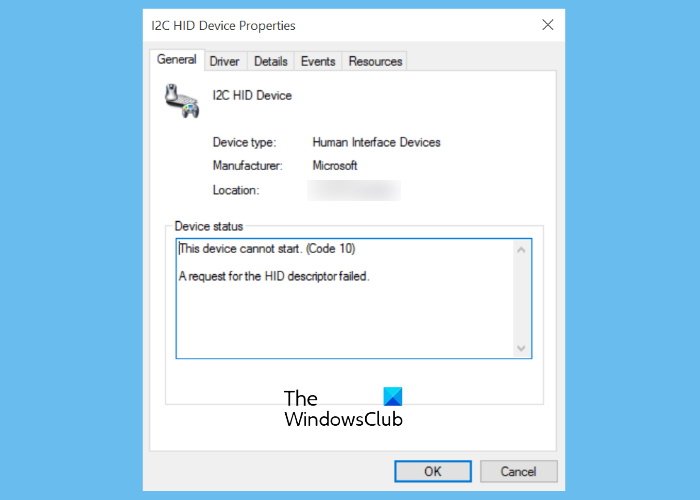 Fix Touchpad error This device cannot start (Code 10) on Windows 11/10 Fix Touchpad error This device cannot start (Code 10) on Windows 11/10
