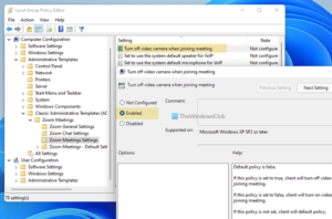 How to turn off Camera when joining Zoom Meeting