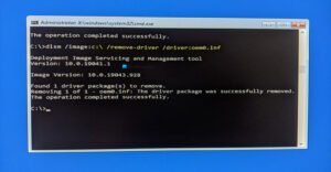 How to uninstall Driver using Command Prompt in Windows 11
