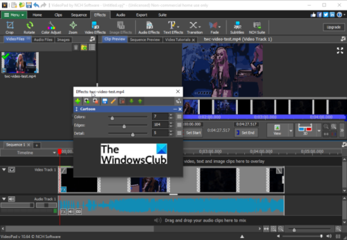 How to add Cartoon effect to videos in Windows 11