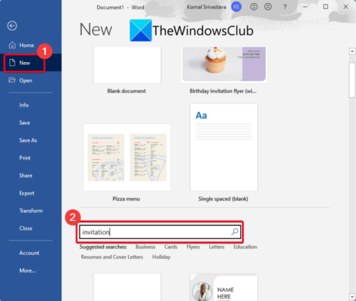 How to make Invitation Card in Windows PC