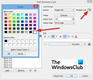 How to create Electronic Business Card in Outlook