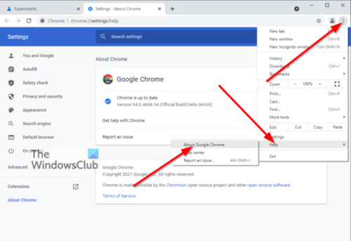 Fix STATUS BREAKPOINT error on Chrome or Edge browser