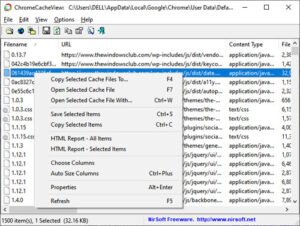 View Cache Files: Free Web Cache Viewer for Chrome, Edge, Firefox