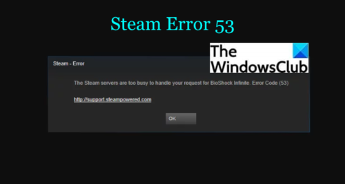 Fix Steam Error Codes 53 and 101 on Windows PC