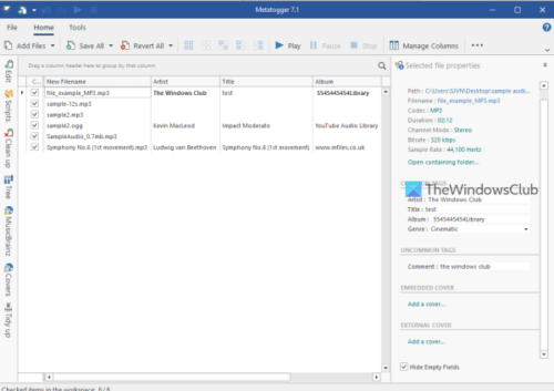 Best free MP3 Tag Editor software for Windows 11