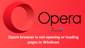 Opera browser not opening or loading pages in Windows 11