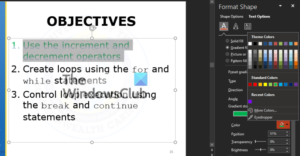 How to add multi-color Text in PowerPoint