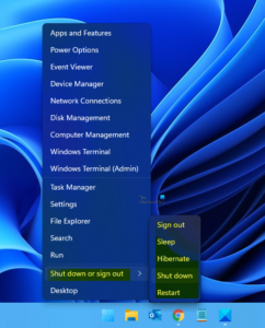 How to Shutdown, Restart, Sleep, Hibernate, Lock Windows 11