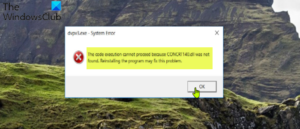 Code execution cannot proceed because CONCRT140.dll was not found