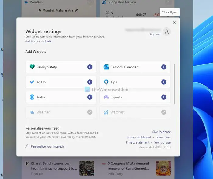 How to add and customize Widgets in Windows 11 How to add and customize Widgets in Windows 11