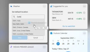 How to add and customize Widgets in Windows 11
