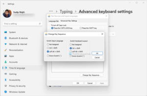 Change Key Sequence to Change Input Language in Windows 11