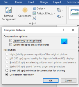 How to compress and reduce the size of a Word document
