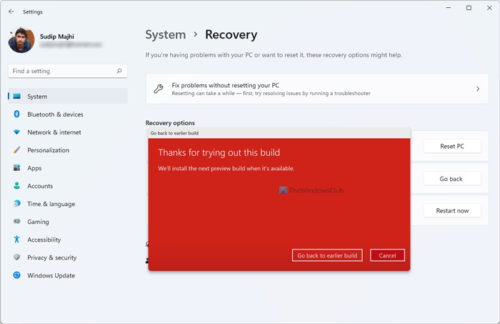 How to downgrade from Windows 11 to Windows 10