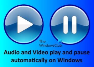 Audio and Video play and pause automatically on Windows 11