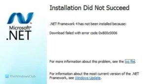 Error 0x800F080C when installing .NET Framework on Windows 11