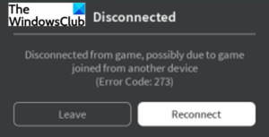 Fix Roblox Error Codes 260 and 273 on Windows PC