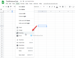 How to insert WordArt in Google Sheets using Google Drawings