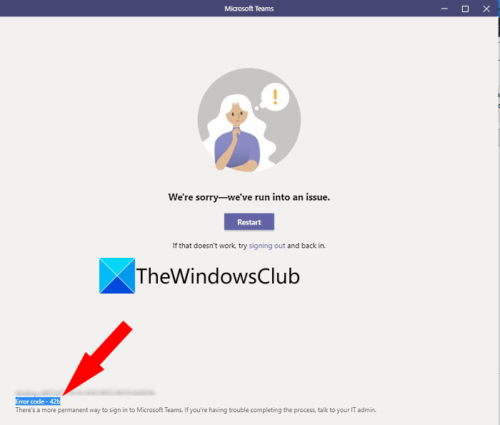 Fix Microsoft Teams error code 6 and 42b