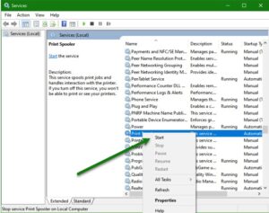 Printer not activated Error Code 41