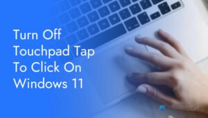 How to turn off Touchpad Tap to Click on Windows 11