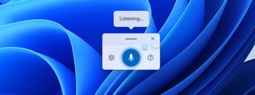 How to use Voice Typing Tool in Windows 11