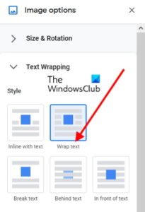 How to layer and group Images in Google Docs
