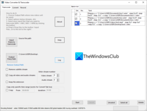 Transcode Video using free Video Transcoder software for PC