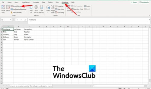 How to create and run a Macro in Excel