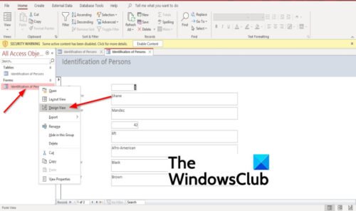 How to insert Picture in Access Form