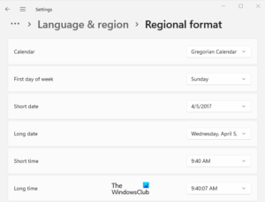 How to change Language, Time, Date, Region in Windows 11