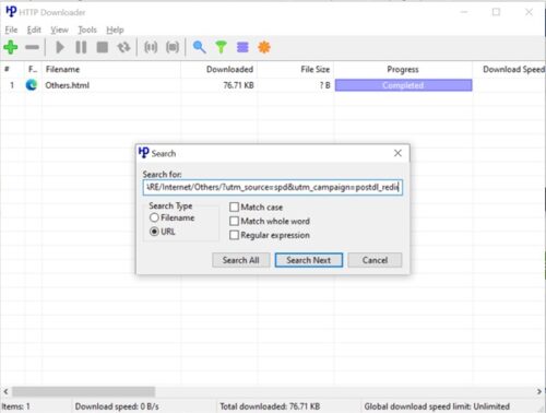 HTTP Downloader lets you download dozens of files simultaneously