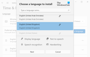 How to change Language, Time, Date, Region in Windows 11