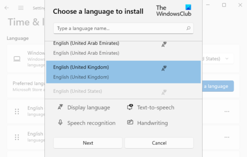 How to change Language, Time, Date, Region in Windows 11