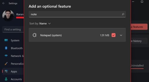 How to Reinstall Notepad in Windows 11/10