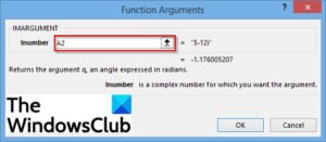 How to use IMARGUMENT function in Excel