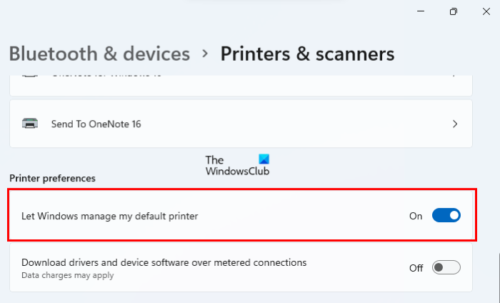 How to set the Default Printer in Windows 11/10