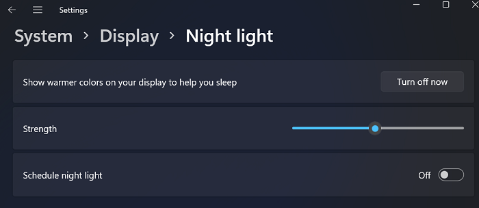 Enable Blue Light Filtering or Turn On Night Light in Windows 11/10