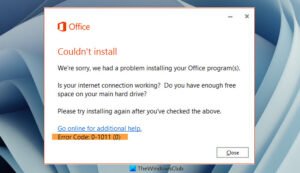 Fix Office install Error code 1603