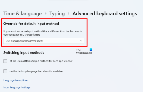 How to reset Keyboard settings to default in Windows 11/10