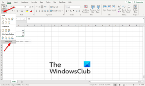 You can't change part of an array error in Excel