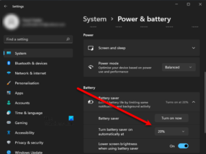 How to Enable or Disable Battery Saver In Windows 11