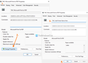 How to rename a Printer in Windows 11/10