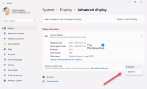 Enable Variable Refresh Rate for games in Windows 11