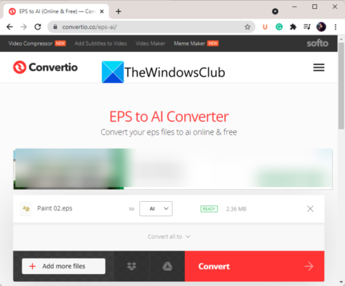 Convert EPS to AI using free online EPS to AI converter tools