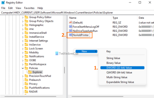 How to prevent addition of Printers in Windows 11