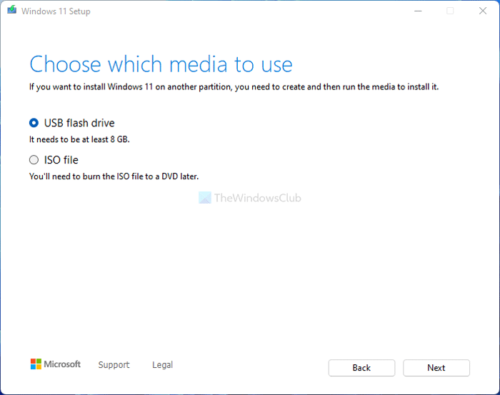 How to create Windows 11 bootable installation media with MCT