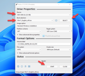 How to create bootable USB drive in Windows 11 using Rufus