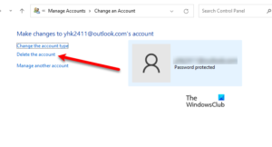 How to delete User Account in Windows 11/10